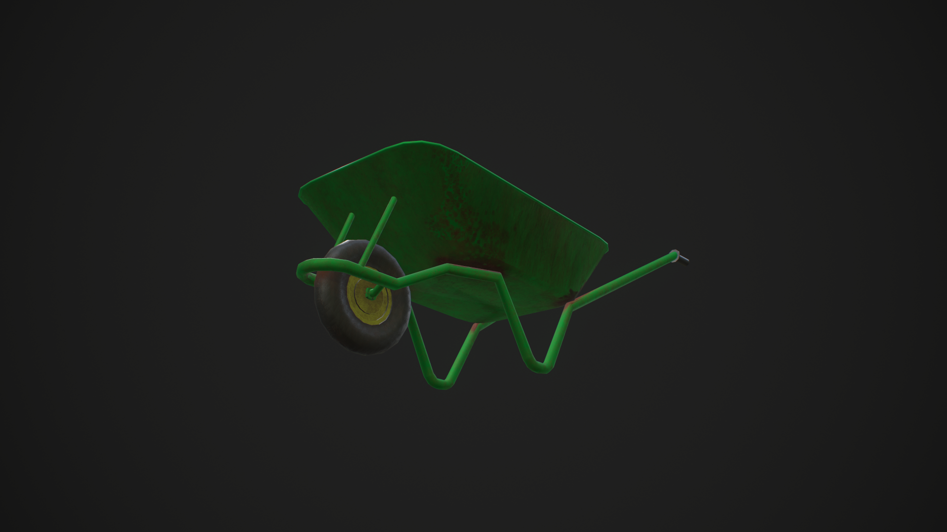 Dirty Wheelbarrow Low-poly Free 3D Model - .obj .fbx .dae .3ds - Free3D