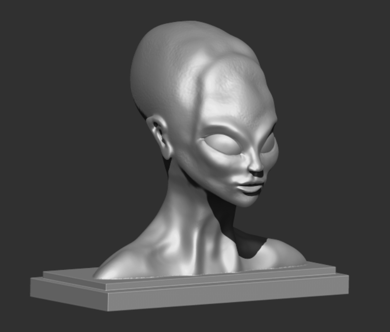 Alien Bust Figurine Free 3D Model - .stl - Free3D