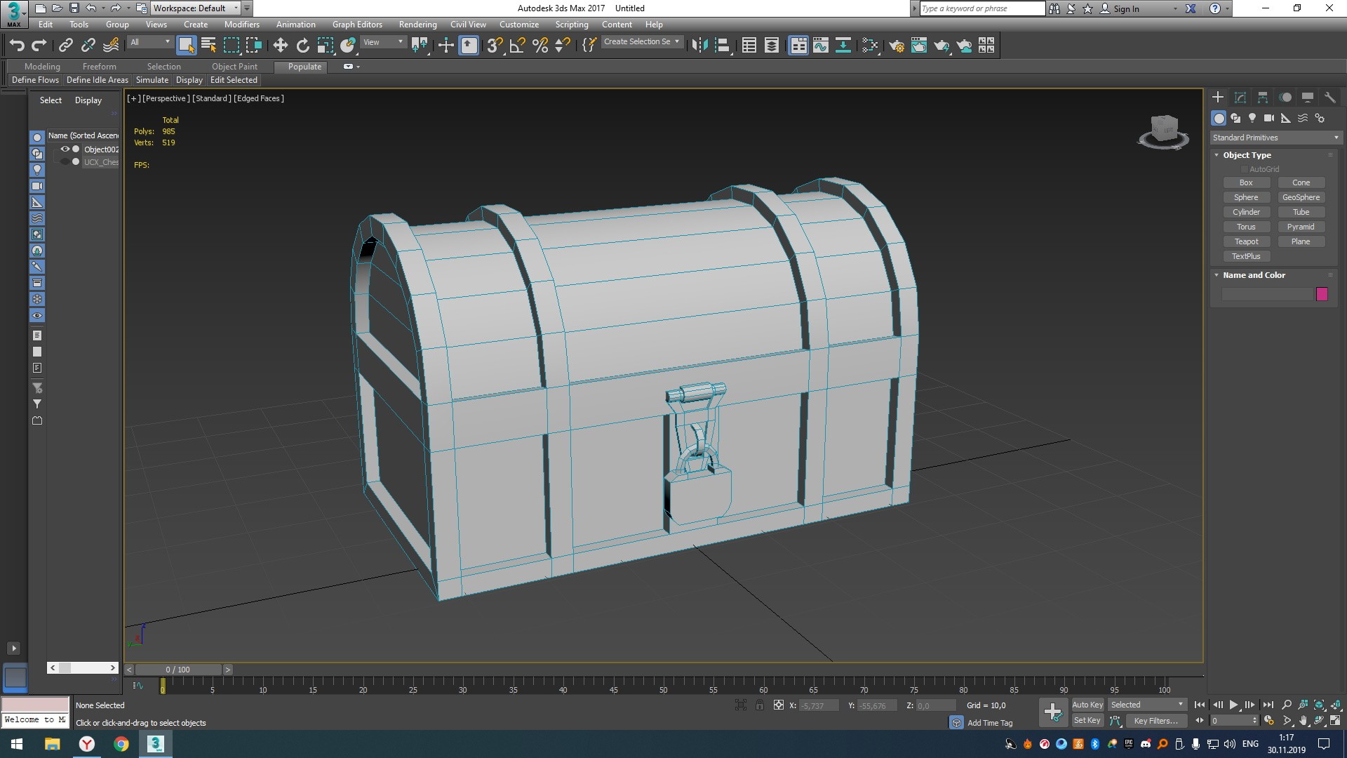 Low poly chest Free 3D Model - .fbx - Free3D