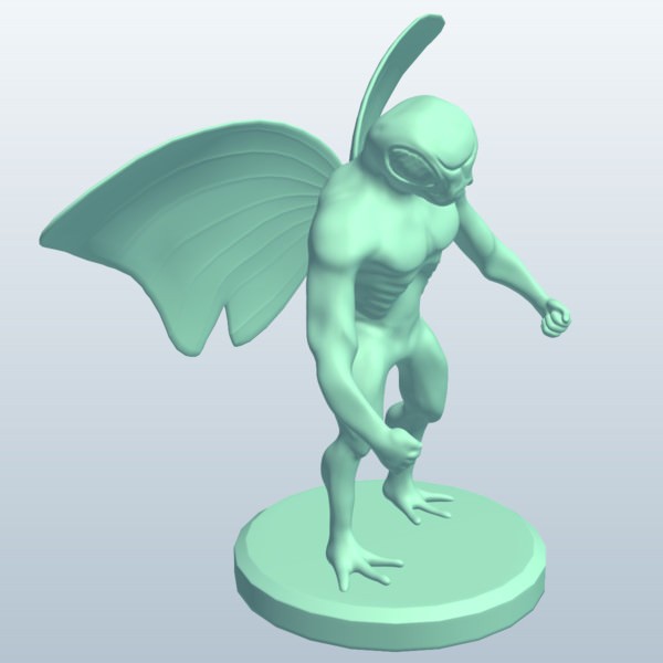 Mothman v2 免费的3D模型 - .obj .stl - Free3D
