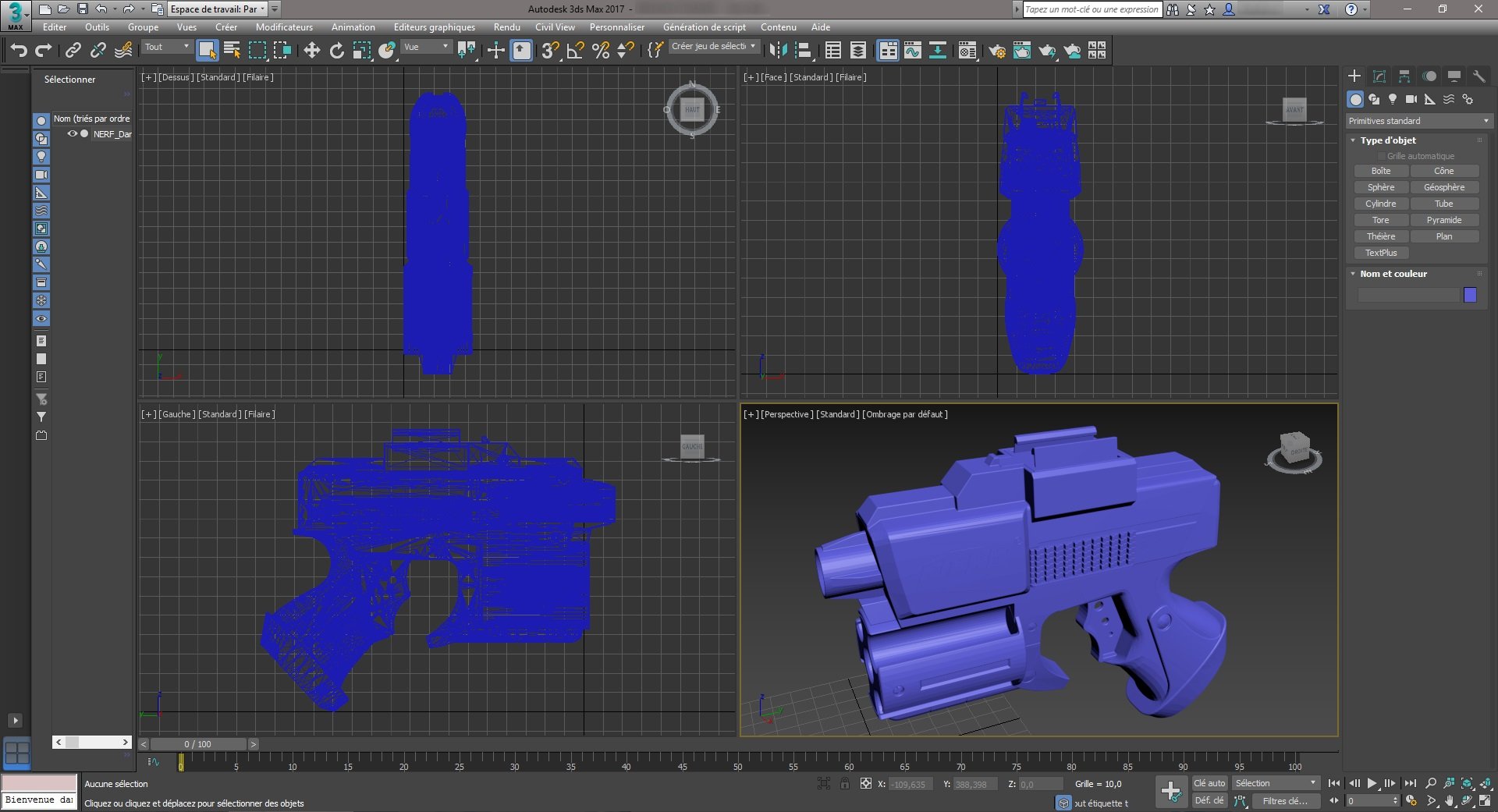 NERF™ Dart Tag Gun Free 3D Model - .3ds .obj .mtl .stl .sldprt - Free3D