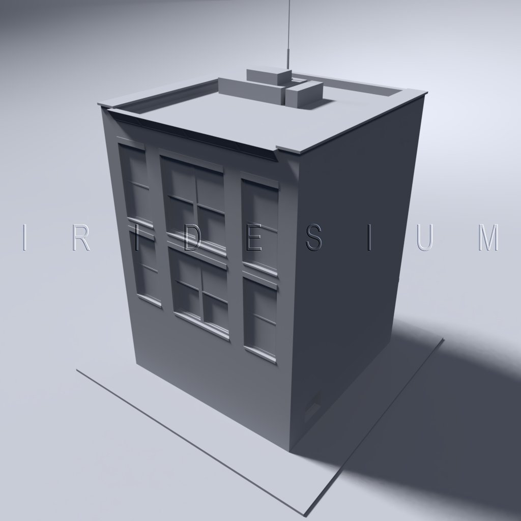 Red Brick Building Free 3D Model - .3ds .obj .blend .fbx .mtl - Free3D