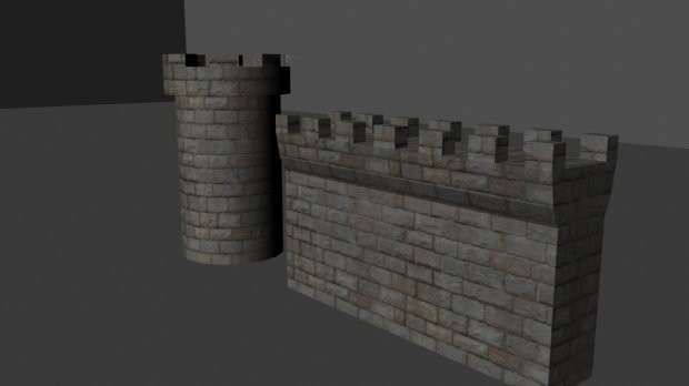 Castle wall Free 3D Model - .fbx - Free3D
