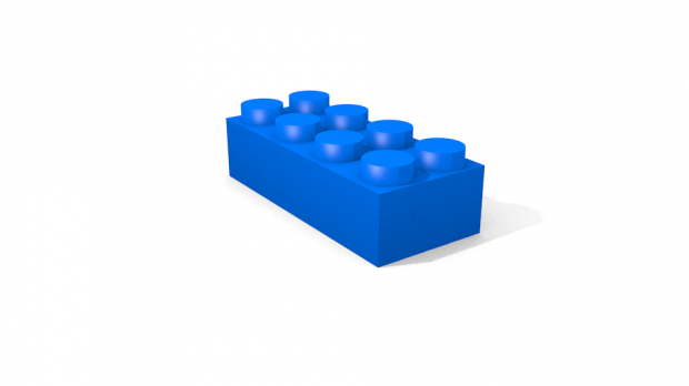 Lego Brick (8x2) Free 3D Model - .3ds .obj .dae .blend .fbx .mtl - Free3D