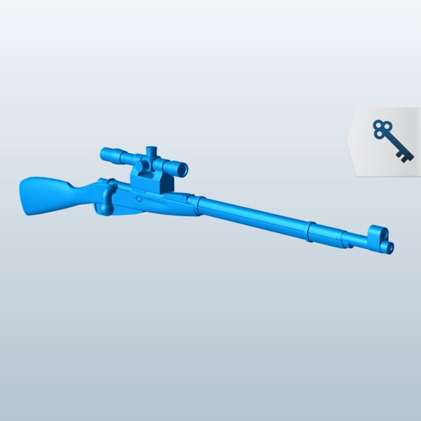 Sniper rifle 2 v1 Free 3D Model - .obj .stl - Free3D