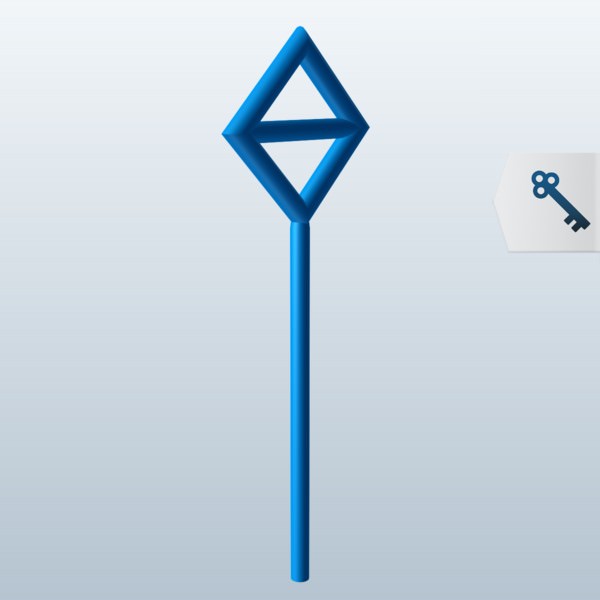 Square with 4 triangles on the side V1 Free 3D Model - .obj .stl - Free3D