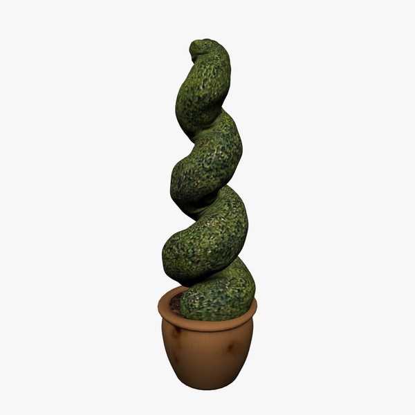 Twisted Topiary Free 3D Model - .obj .stl - Free3D
