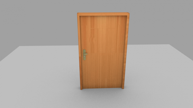 Wood Door Free 3D Model - .3ds .obj .blend .fbx .mtl .tga .stl - Free3D