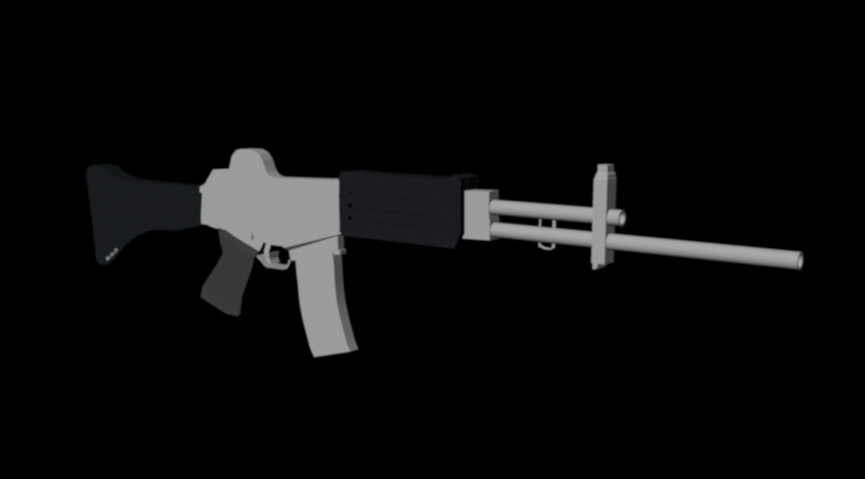 Korean Assault Rifle - Daewoo K2 Free 3D Model - .fbx - Free3D