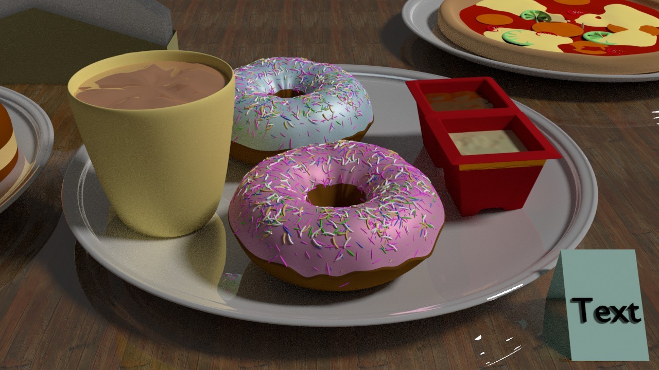 Donut scene Free 3D Model - .3ds - Free3D