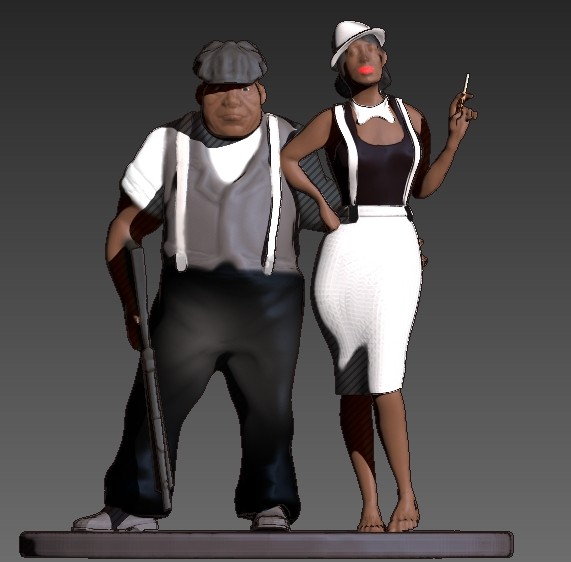 Mafia Couple Free 3D Model - .obj - Free3D