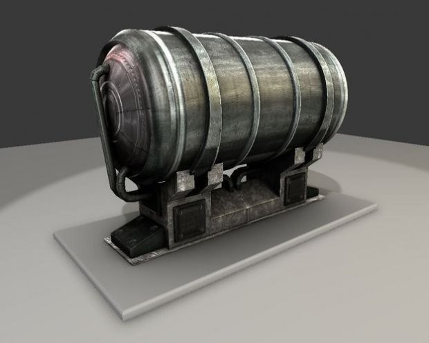 Metal Water Tank Free 3D Model - .3ds .obj .dae .blend .fbx .mtl - Free3D