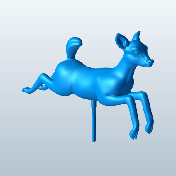 LeapingFawn V1 Free 3D Model - .obj .stl - Free3D