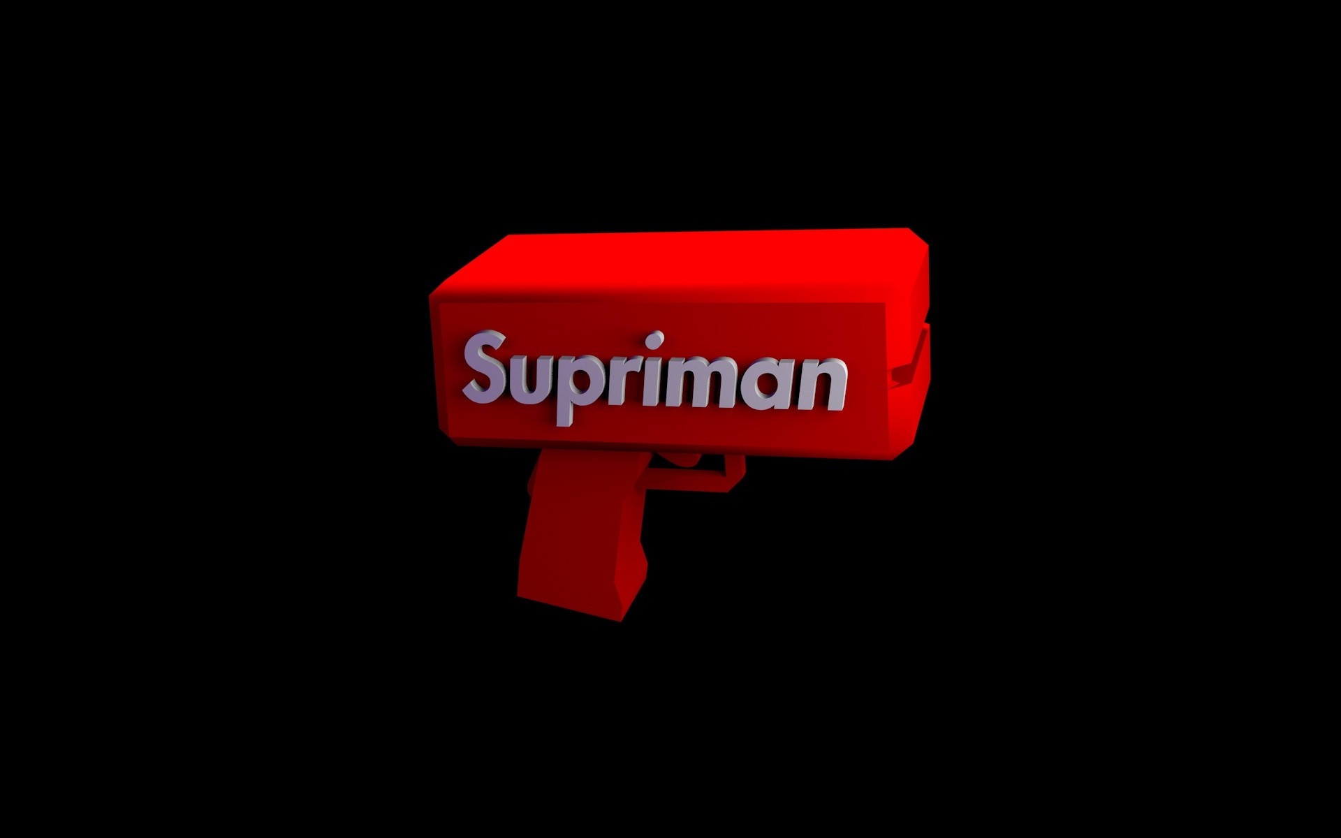 Supreme Gun Free 3D Model - .obj - Free3D
