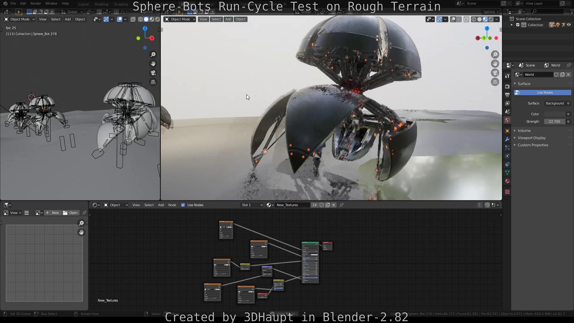 Sphere-Bots Run-Cycle Test on Rough Terrain Free 3D Model - .png .jpg ...
