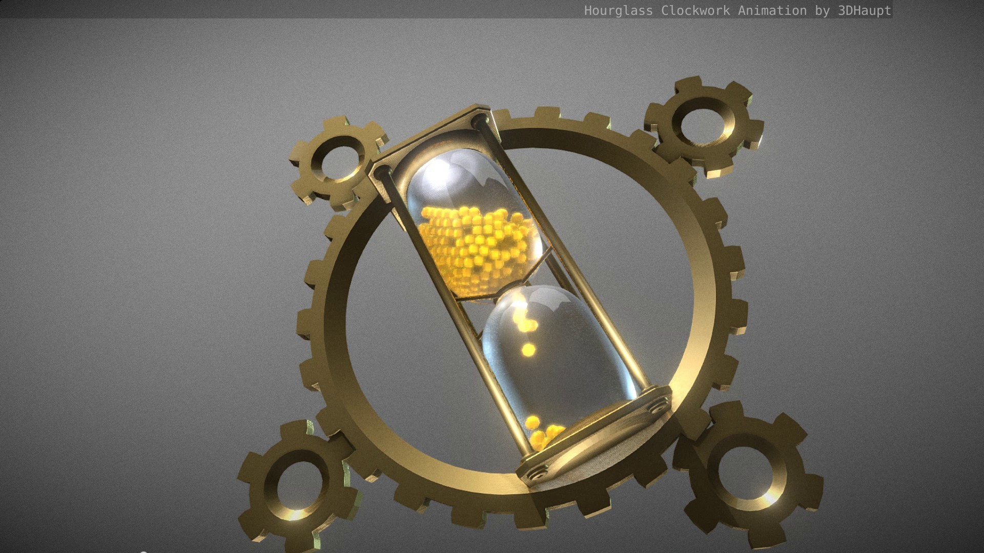 Hourglass Clockwork Animation Free 3D Model - .blend - Free3D