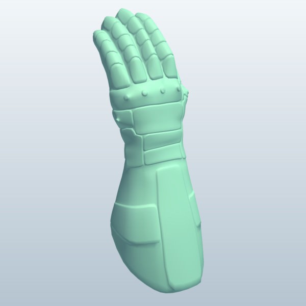 Armored Knight Hand v1 Free 3D Model - .obj .stl - Free3D