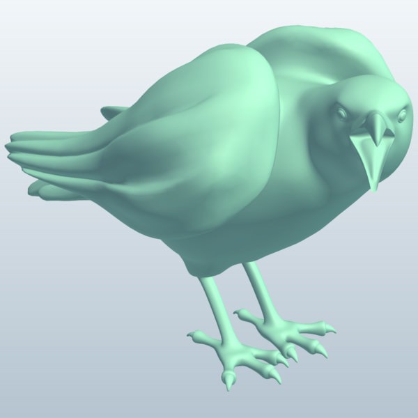 Crow V1 Free 3D Model - .obj .stl - Free3D