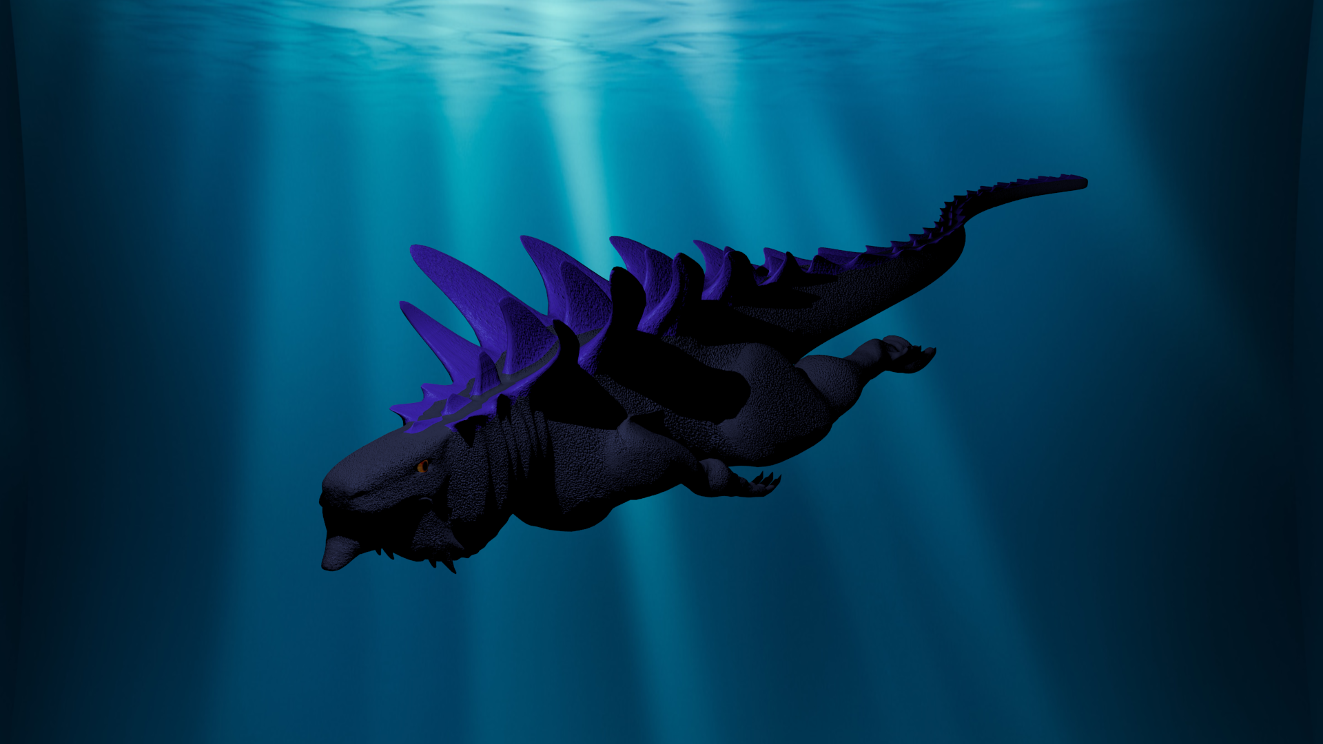 Godzilla 1998 (Zilla) Free 3D Model - .dae .blend - Free3D