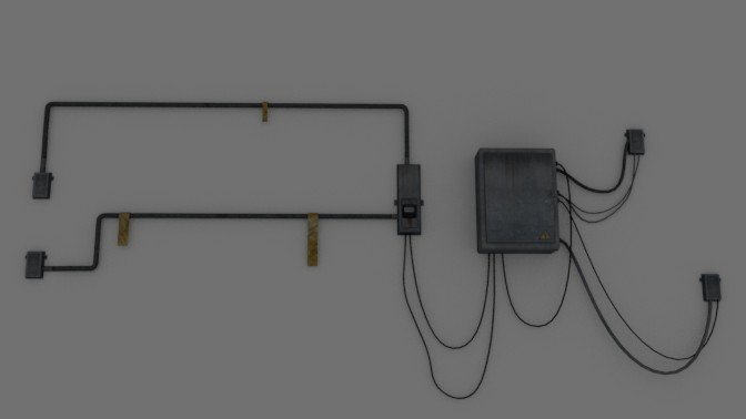 Wall Fuse Boxes Free 3D Model - .3ds .obj .fbx - Free3D