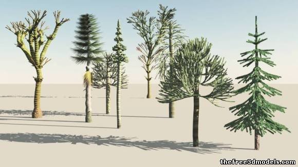 Prehistoric trees Free 3D Model - .3ds .obj .sldprt - Free3D