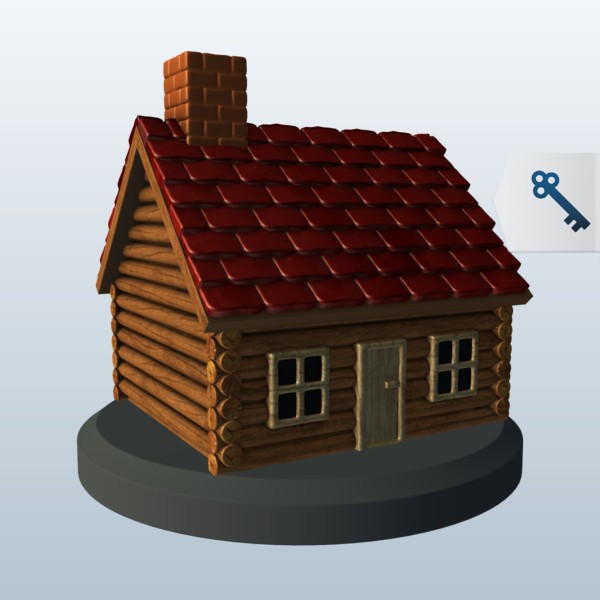 Log Cabin v1 Free 3D Model - .obj .stl - Free3D