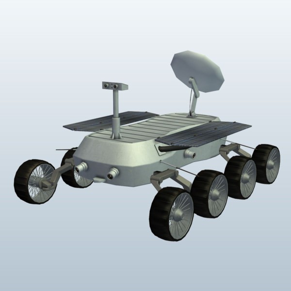 Moon Rover v1 Free 3D Model - .obj .stl - Free3D