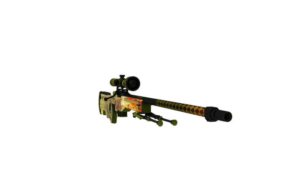 Awp Dragon Lore Free 3d Model Blend Free3d