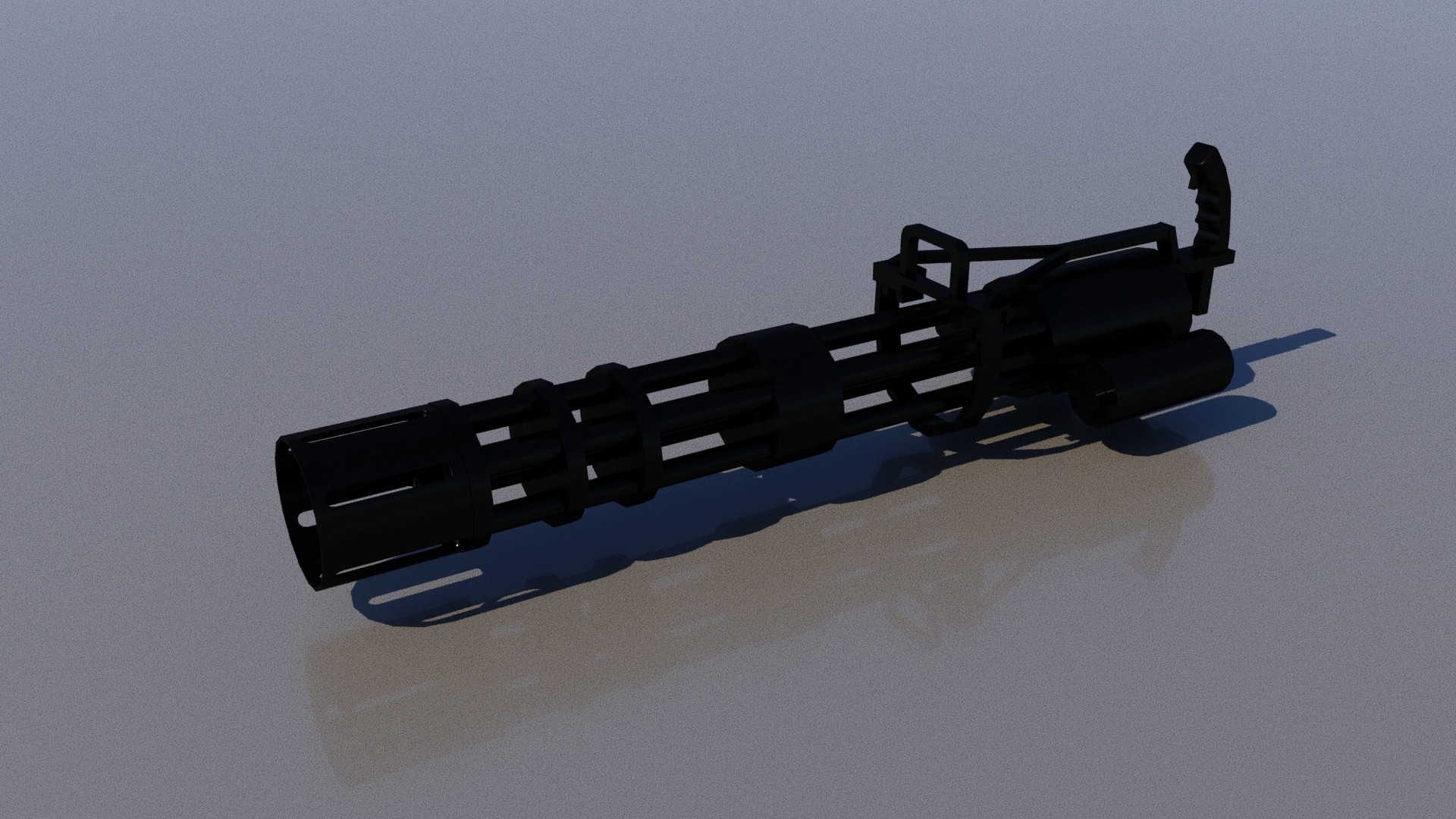 Minigun - GameReady Free 3D Model - .fbx - Free3D