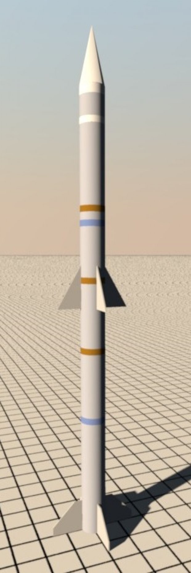 AIM-120D-Rakete Kostenloses 3D-Modell - .obj .mtl - Free3D