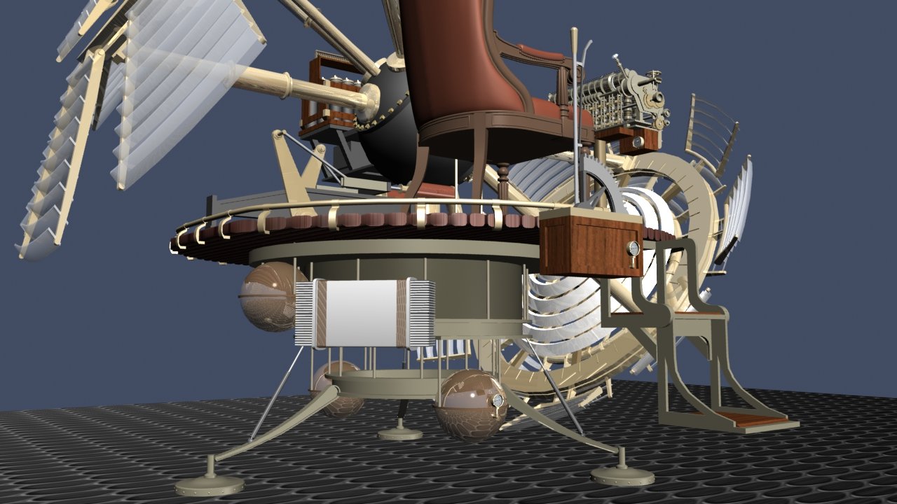 The Time Machine Free 3D Model - .3ds .obj .lwo .lws - Free3D