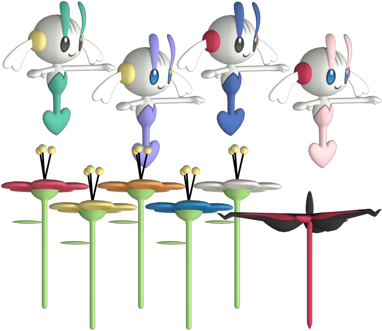 Floette (Pokemon) Modelo 3D gratis - .dae .fbx - Free3D