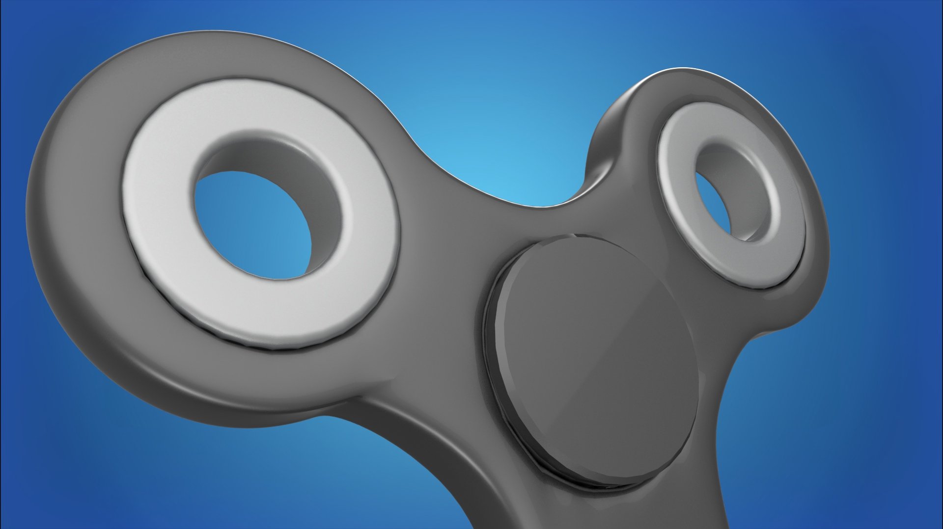 High Poly Fidget Spinner Free 3D Model - .obj .c4d - Free3D