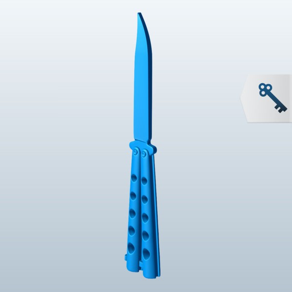 Balisong knife v1 Free 3D Model - .obj .stl - Free3D