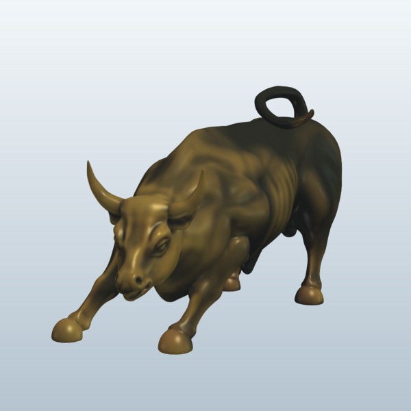 Charging Bull Statue of Wall Street v1 Free 3D Model - .obj - Free3D