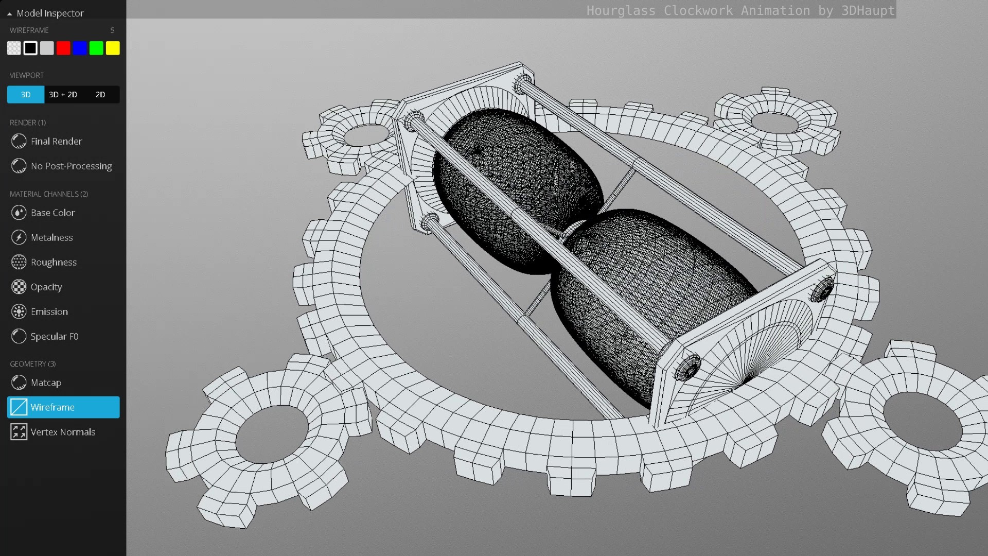 Hourglass Clockwork Animation Free 3D Model - .blend - Free3D