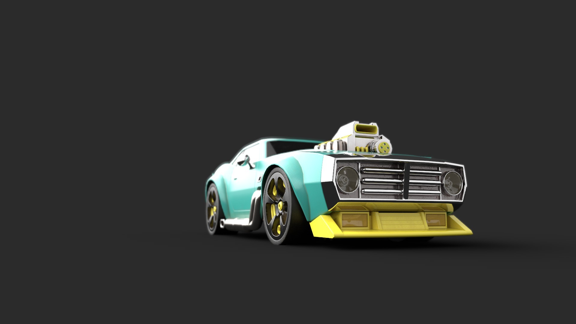 Muscle car Free 3D Model - .fbx .obj - Free3D
