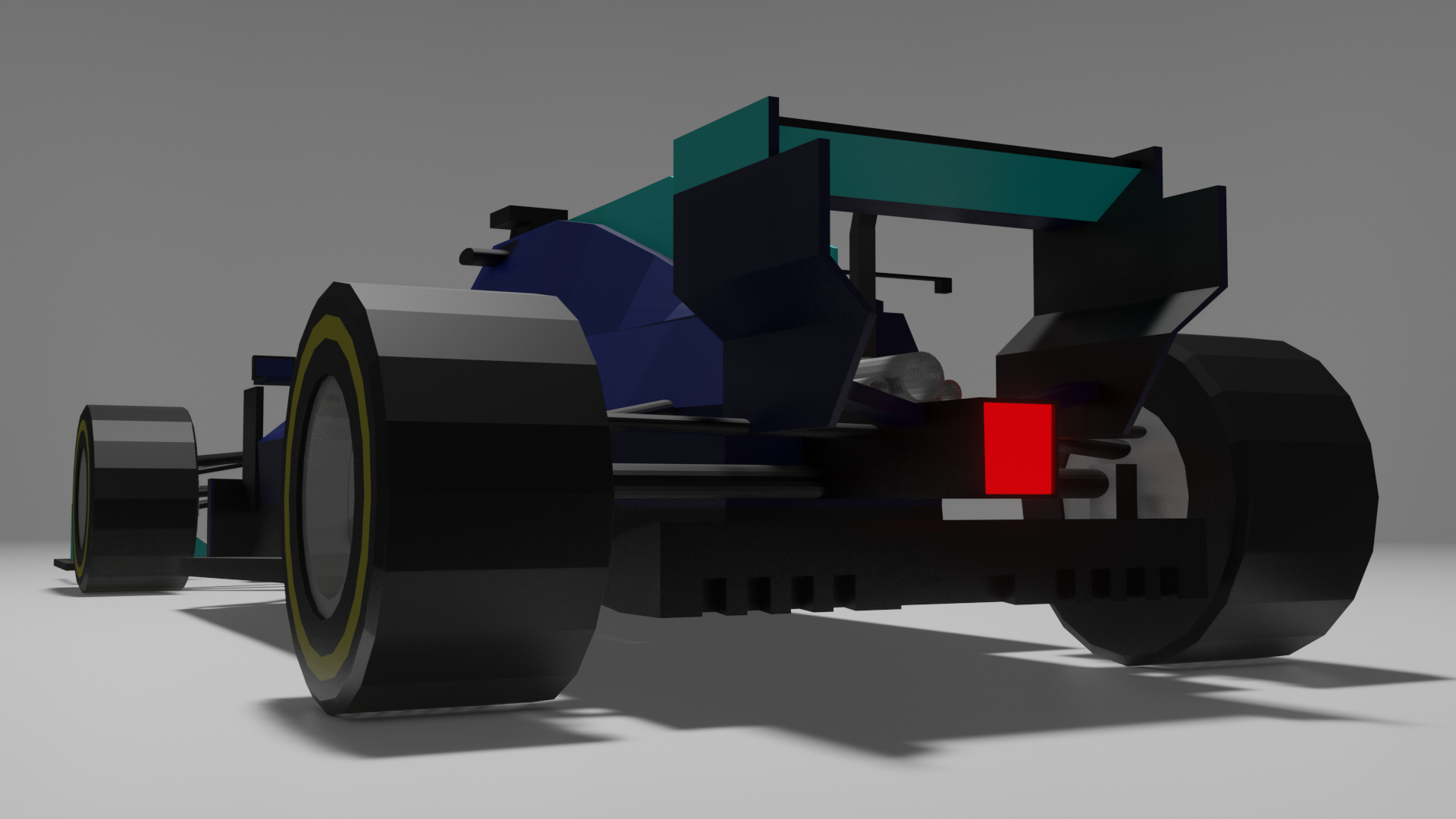 Low Poly F1 Car Free 3D Model - .blend - Free3D