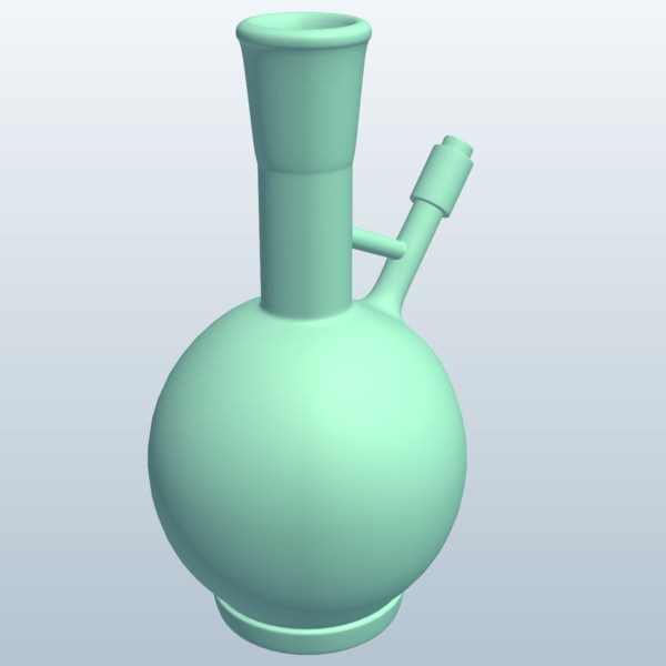 Straus flask v1 Free 3D Model - .obj .stl - Free3D