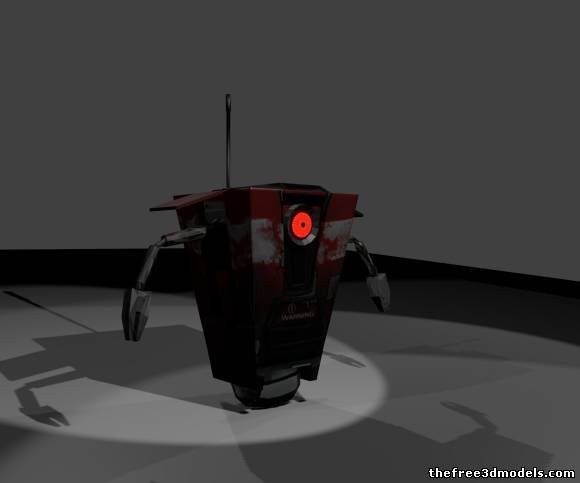 Claptrap Free 3D Model - .blend - Free3D