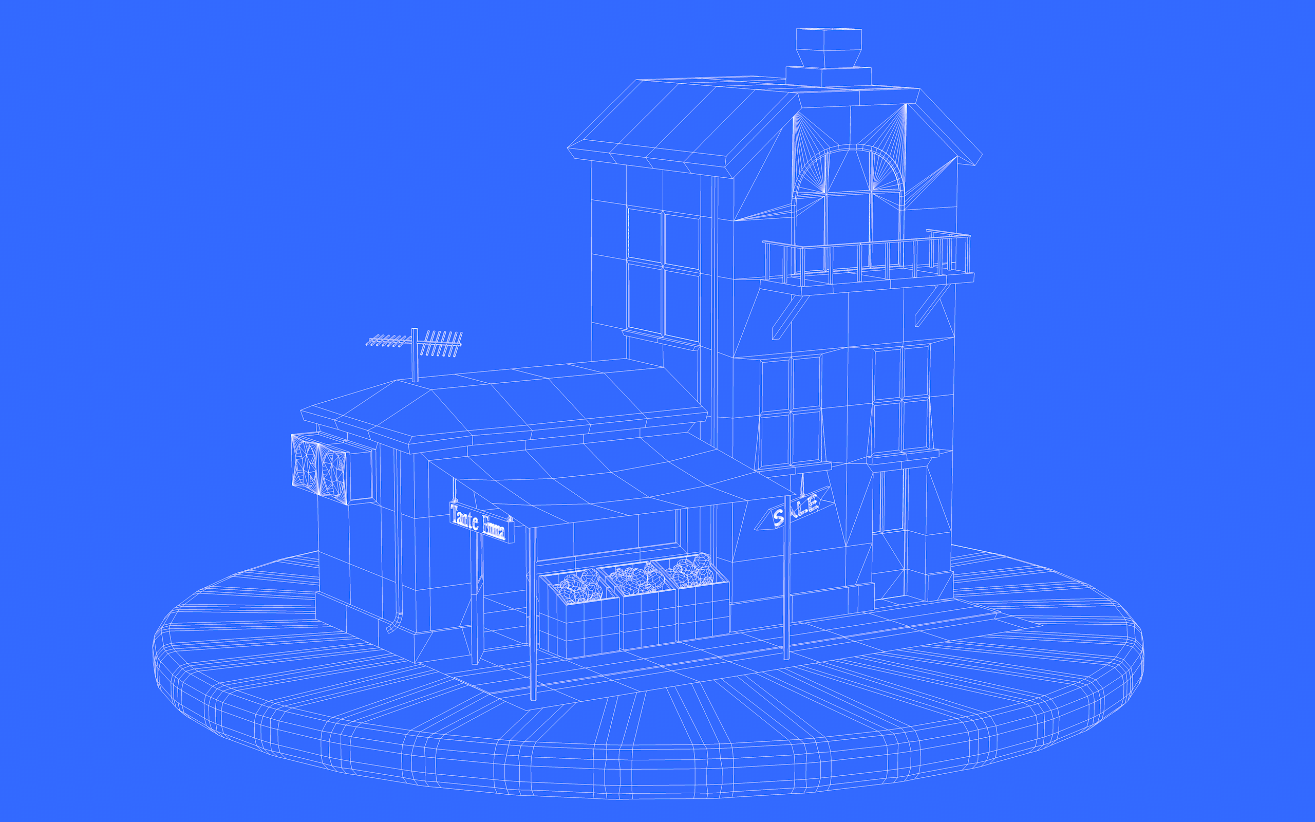 Low Poly House Free 3D Model - .c4d - Free3D
