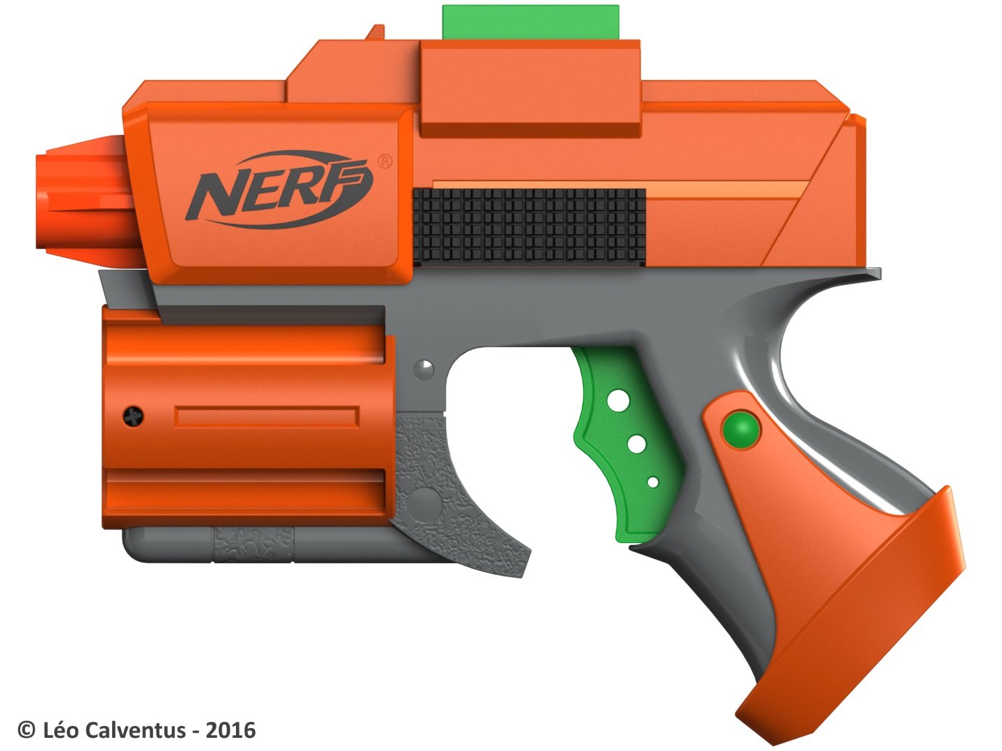 NERF™ Dart Tag Gun Free 3D Model - .3ds .obj .mtl .stl .sldprt - Free3D