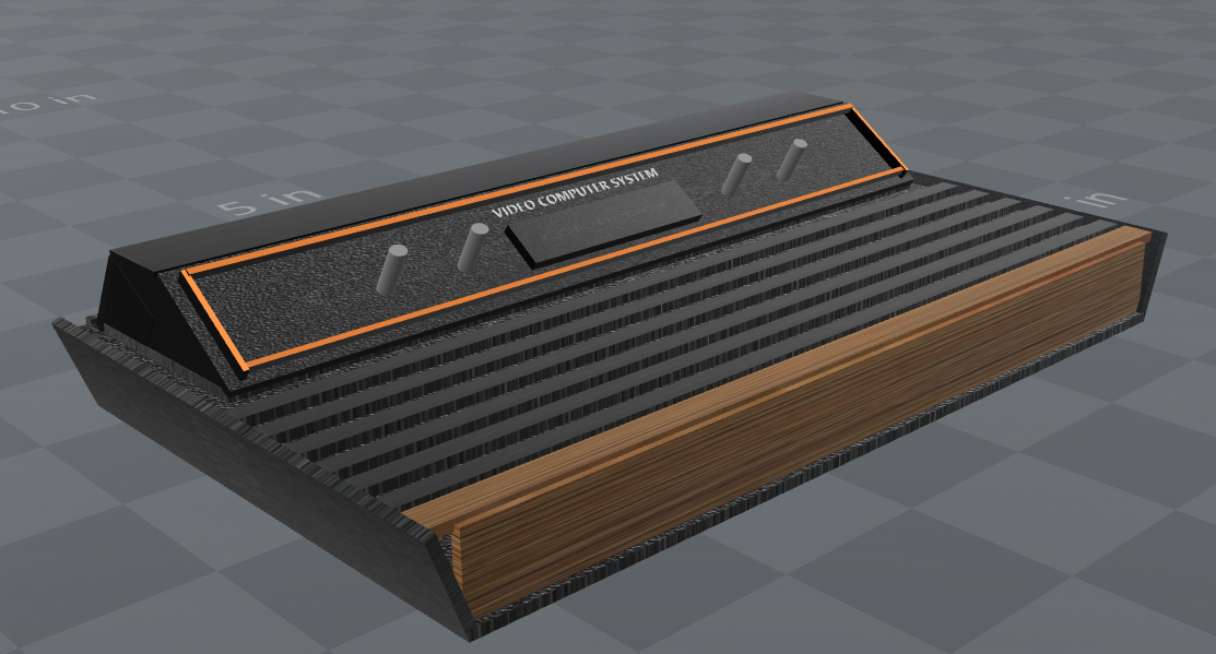 Atari Low Poly Free 3D Model - .obj - Free3D