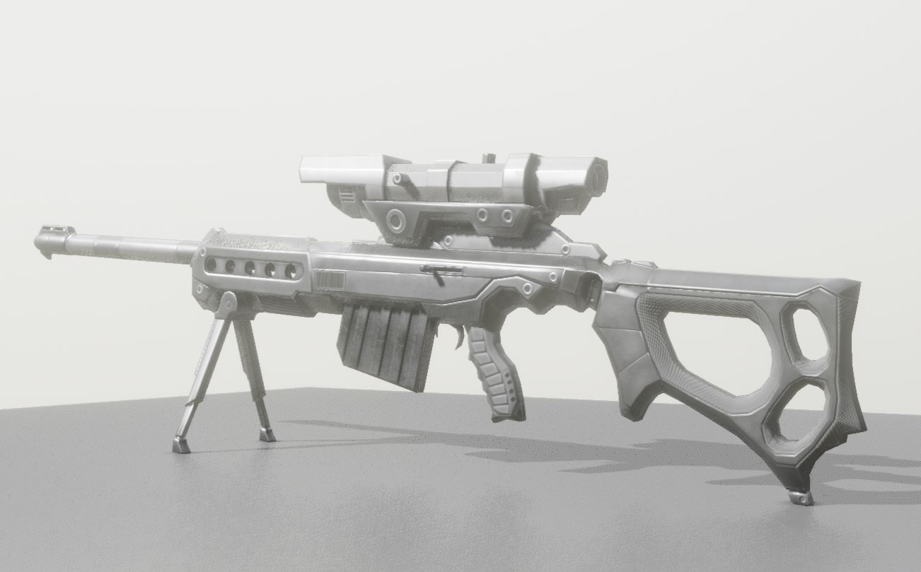 KSR28 Sniperrifle Blender 2-82a Version Free 3D Model - .textures .stl ...