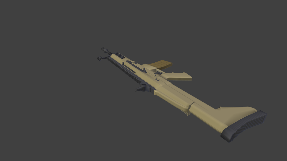 FN Scar-H Free 3D Model - .3ds .obj .dae .blend .fbx - Free3D