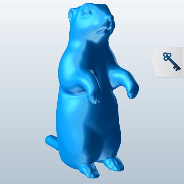 Prarie Dog Standing V1 Free 3D Model - .obj .stl - Free3D