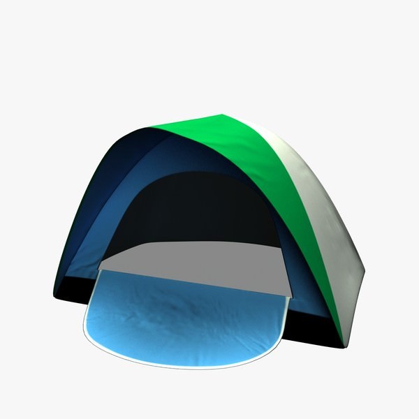 Green Mesh Tent V1 Free 3D Model - .obj .stl - Free3D