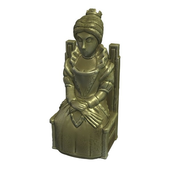 Stone Chess Queen Side A v2 Free 3D Model - .obj .stl - Free3D