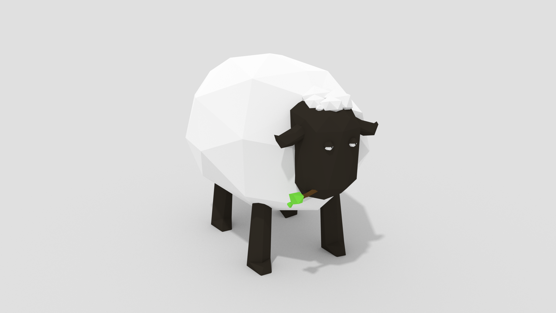 Cartoon low-poly sheep Free 3D Model - .fbx .obj .3ds - Free3D