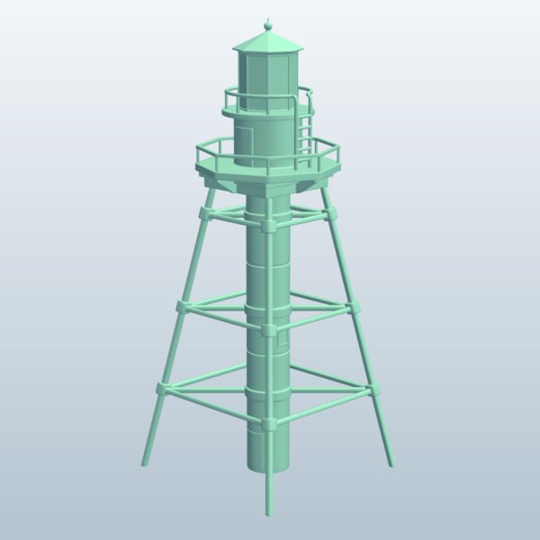 Skeletal Lighthouse v1 Free 3D Model - .obj .stl - Free3D